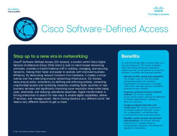 Cisco Software-Defined Access