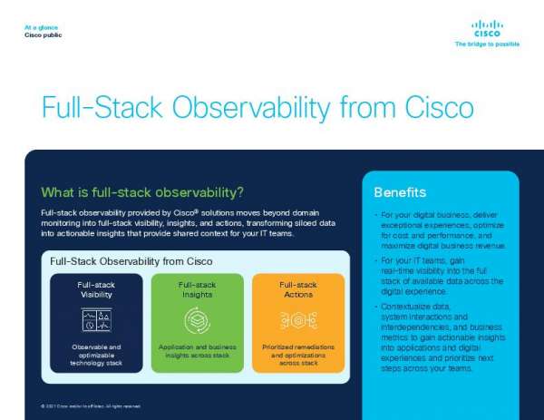 Full-Stack Observability at a Glance