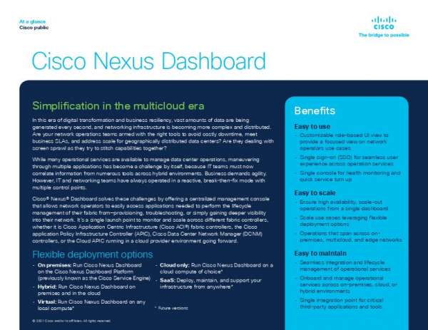 Cisco Nexus Dashboard AAG